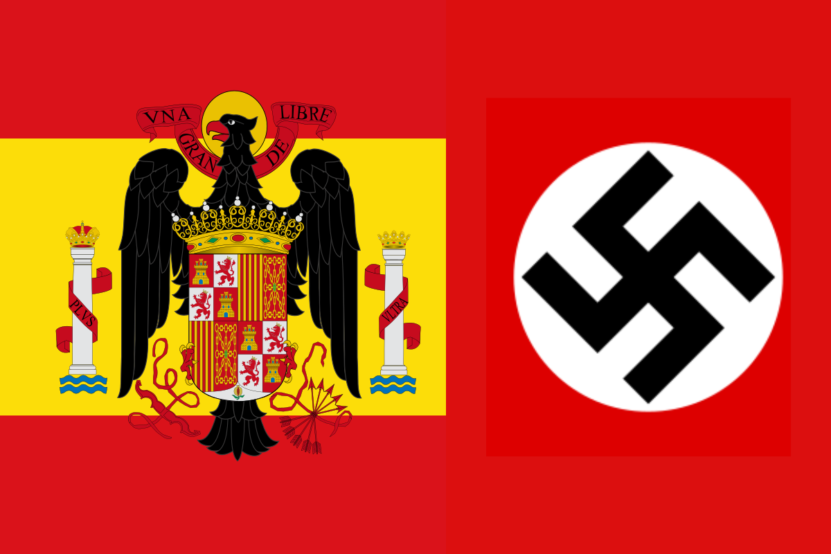 Alternative Nazi Regime Nationalist Spain Flag - Pax Historia