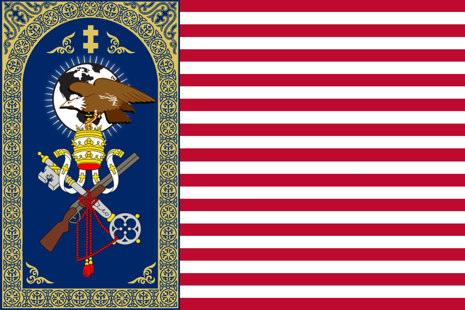 American Catholic Theocratic Flag - Pax Historia