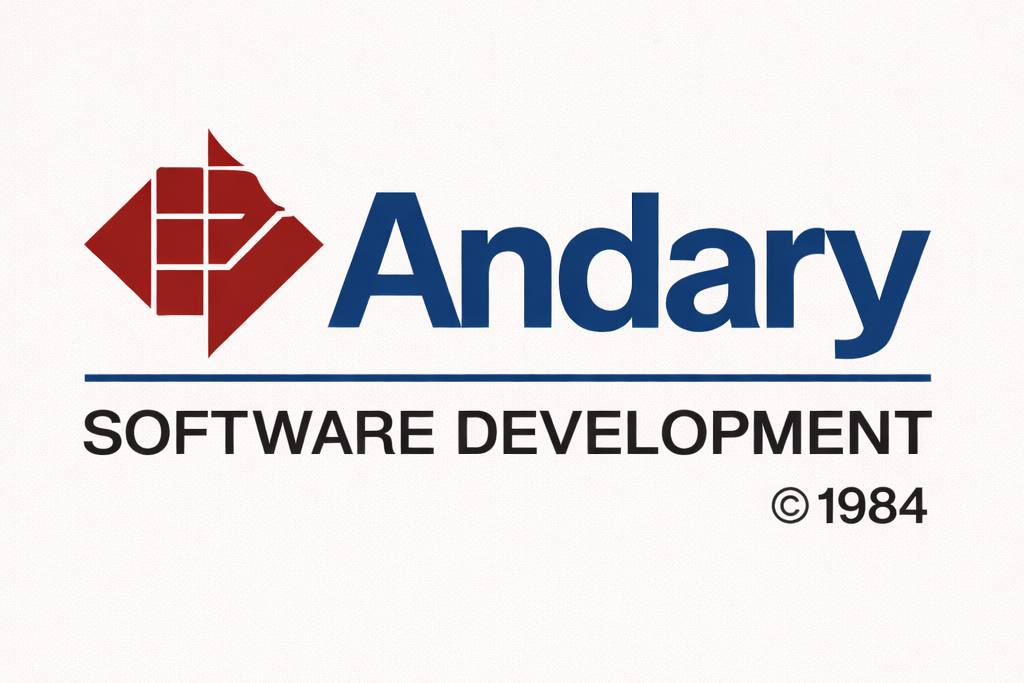 Andary (1984) – Fictional Founding Logo of an American Software ...