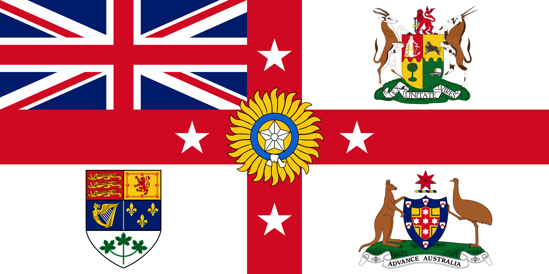 British Flag: Unified British Empire (Third Variation) - Pax Historia