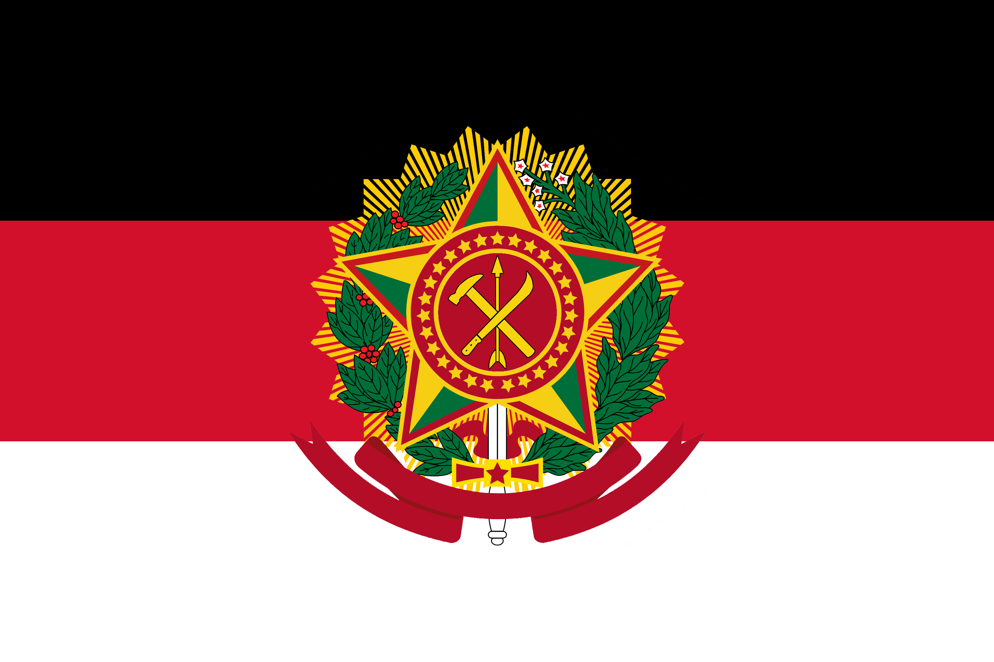 Communist Brazil Flag - Pax Historia