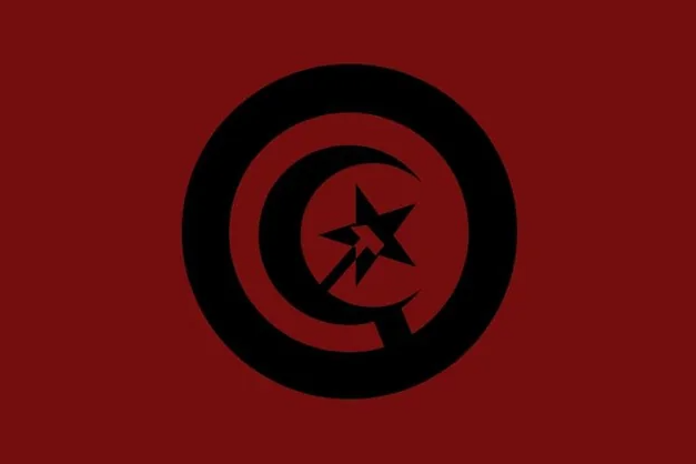 Communist flag of Tunisia - Pax Historia