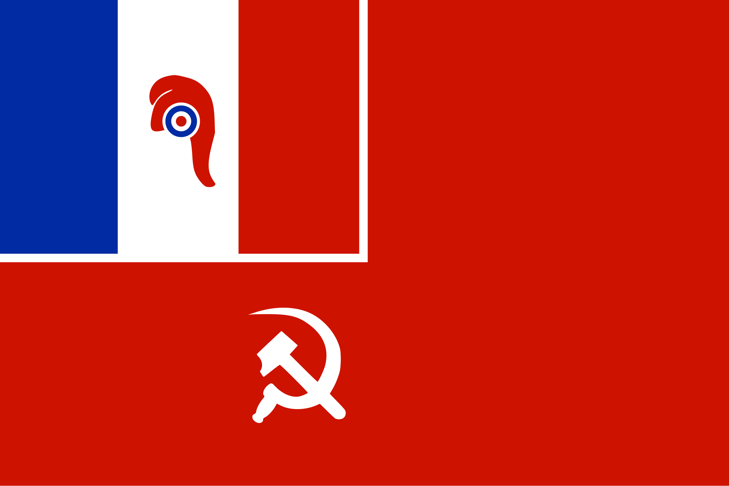 Communist France Flag - Pax Historia