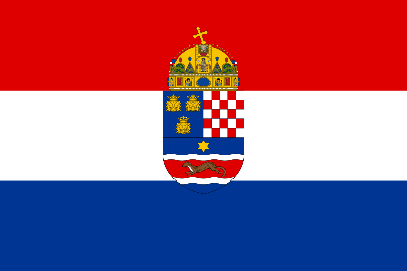 Croatian Flag: Kingdom of Croatia-Slavonia (State Flag) - Pax Historia