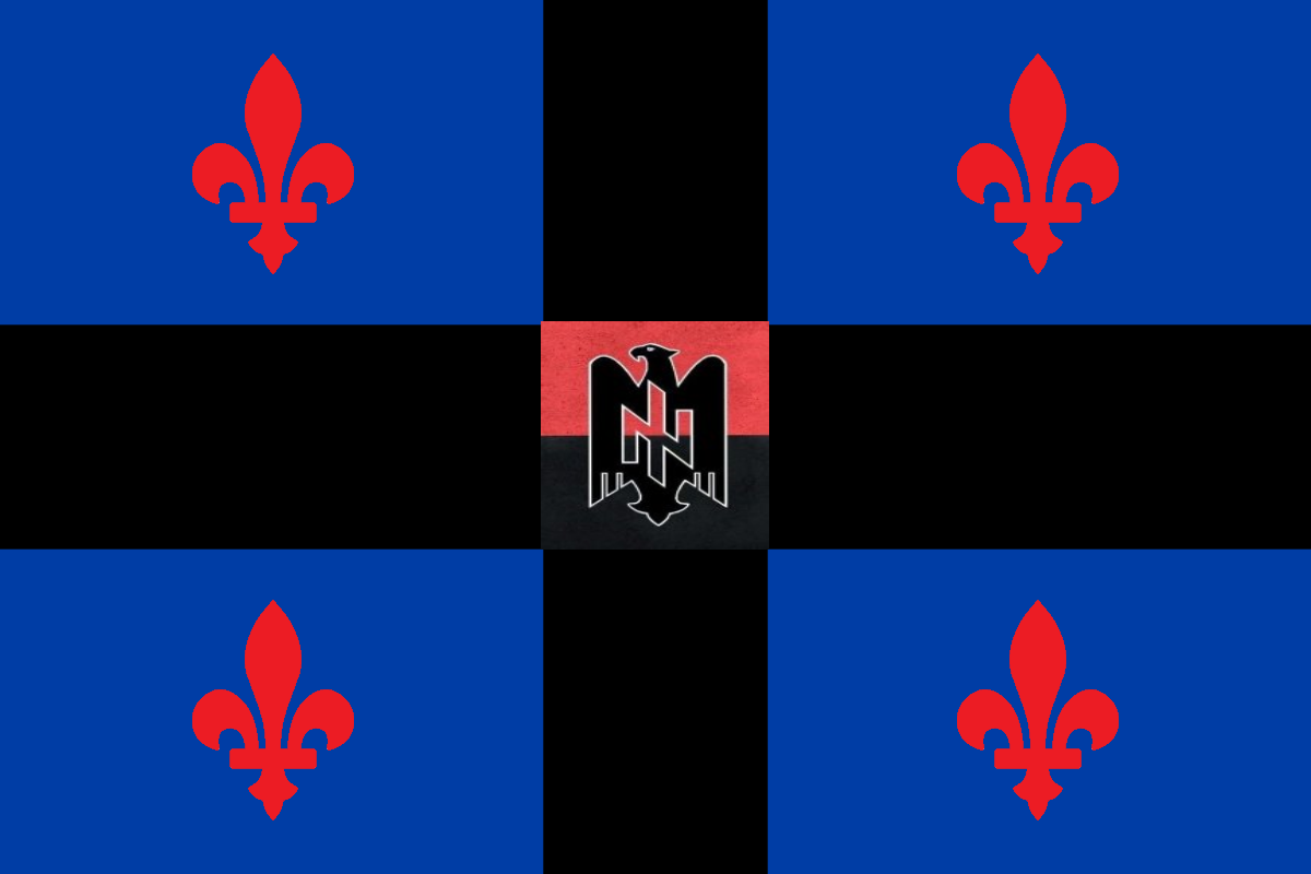 Flag of fascist Quebec - Pax Historia