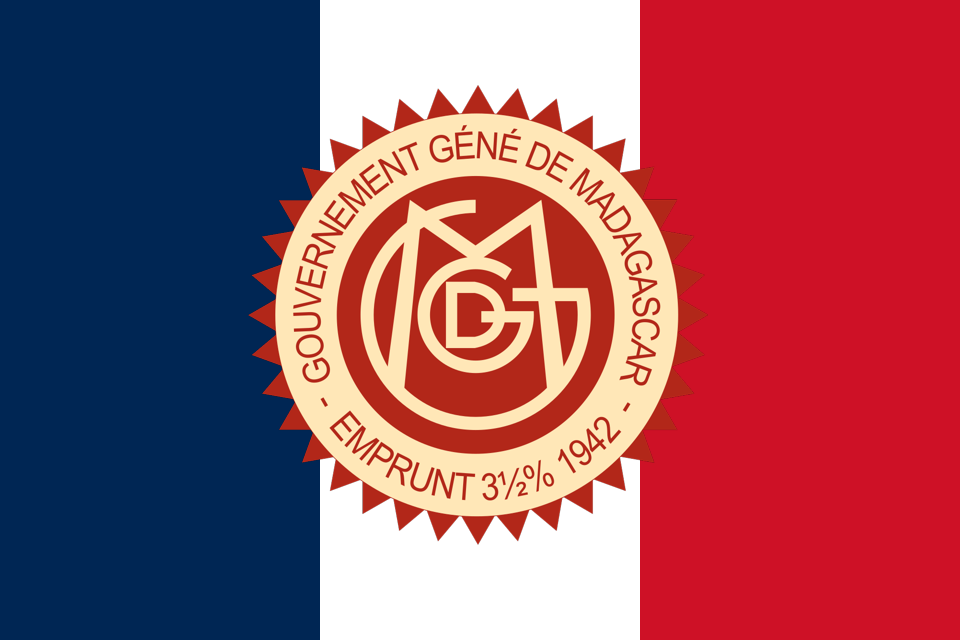Flag of French Madagascar (TNO Reqiuem) - Pax Historia