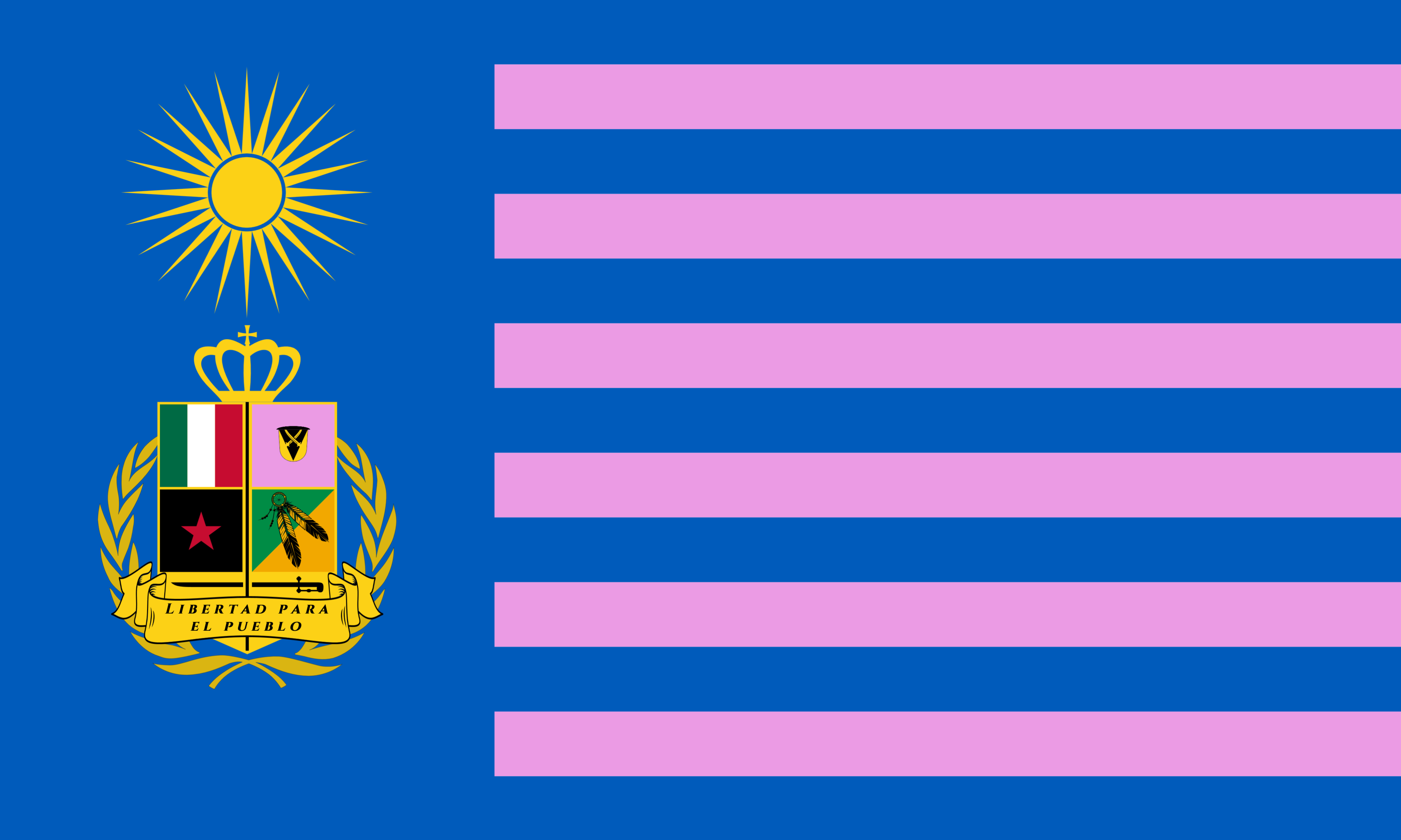 Flag of "República Maya Unida" (United Mayan Republic) - Pax Historia