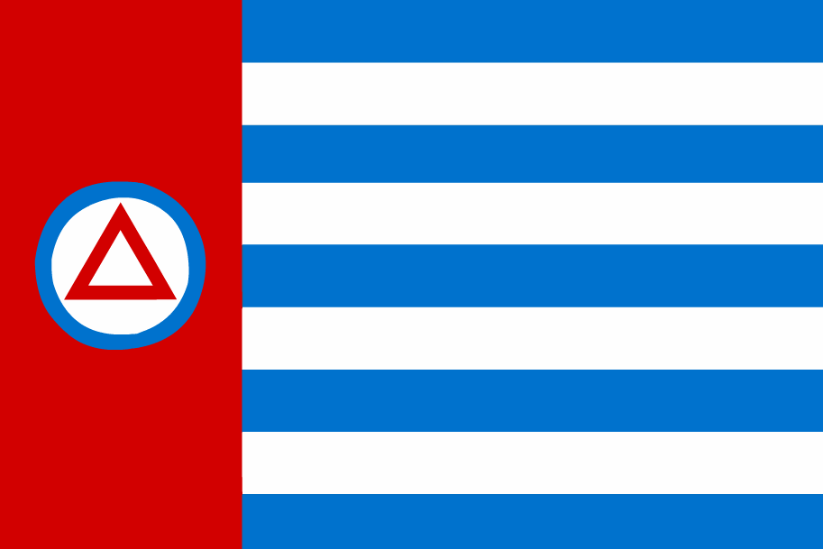 Flag of the Greek People's Socialist Republic - Pax Historia