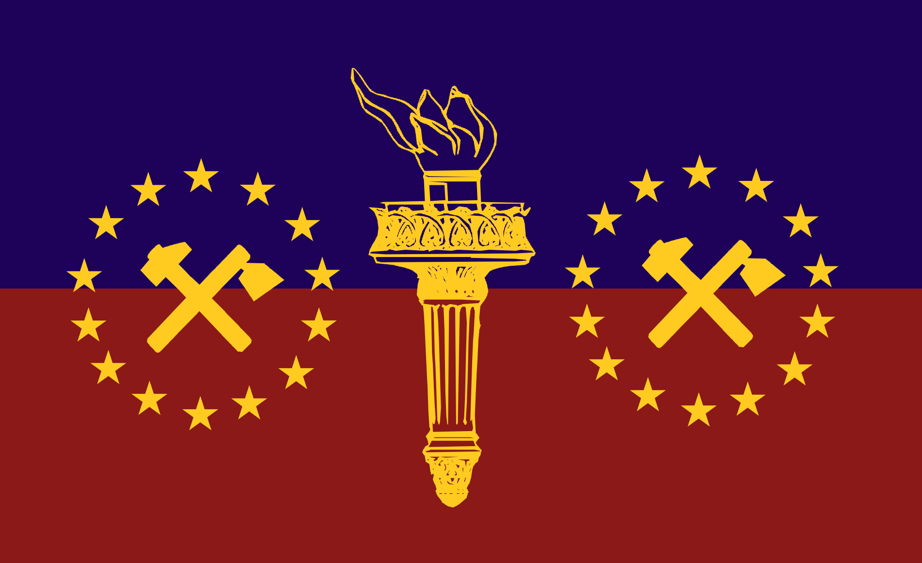 Flag of the Socialist State of America (Age of Ares) - Pax Historia
