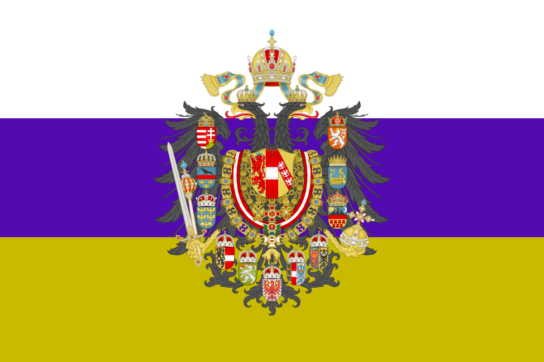 Flag of the United Kingdoms of the Danube (Age of Ares) - Pax Historia