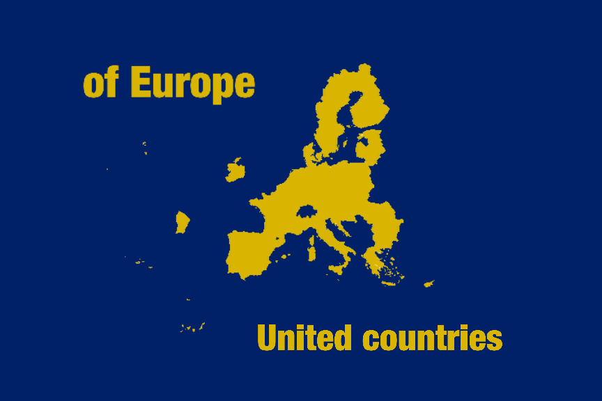 Flag of United countries of Europe - Pax Historia