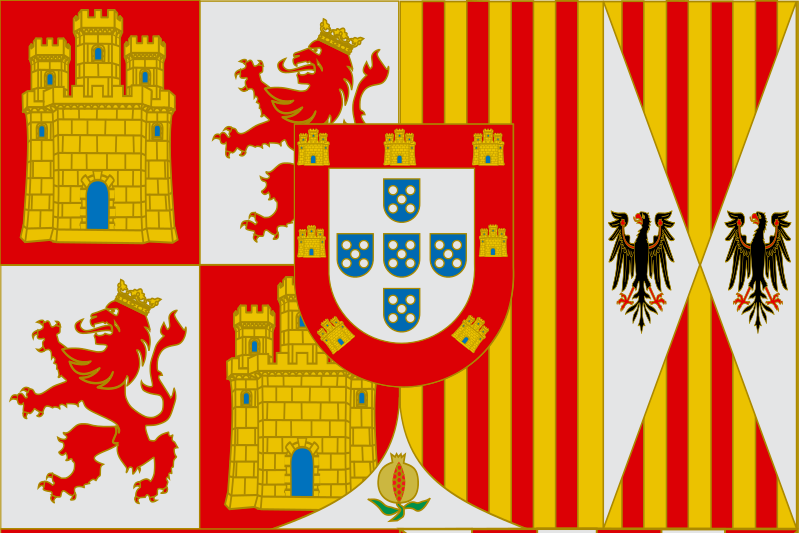 Iberian Union flag (Top Part) (1580-1640) - Pax Historia