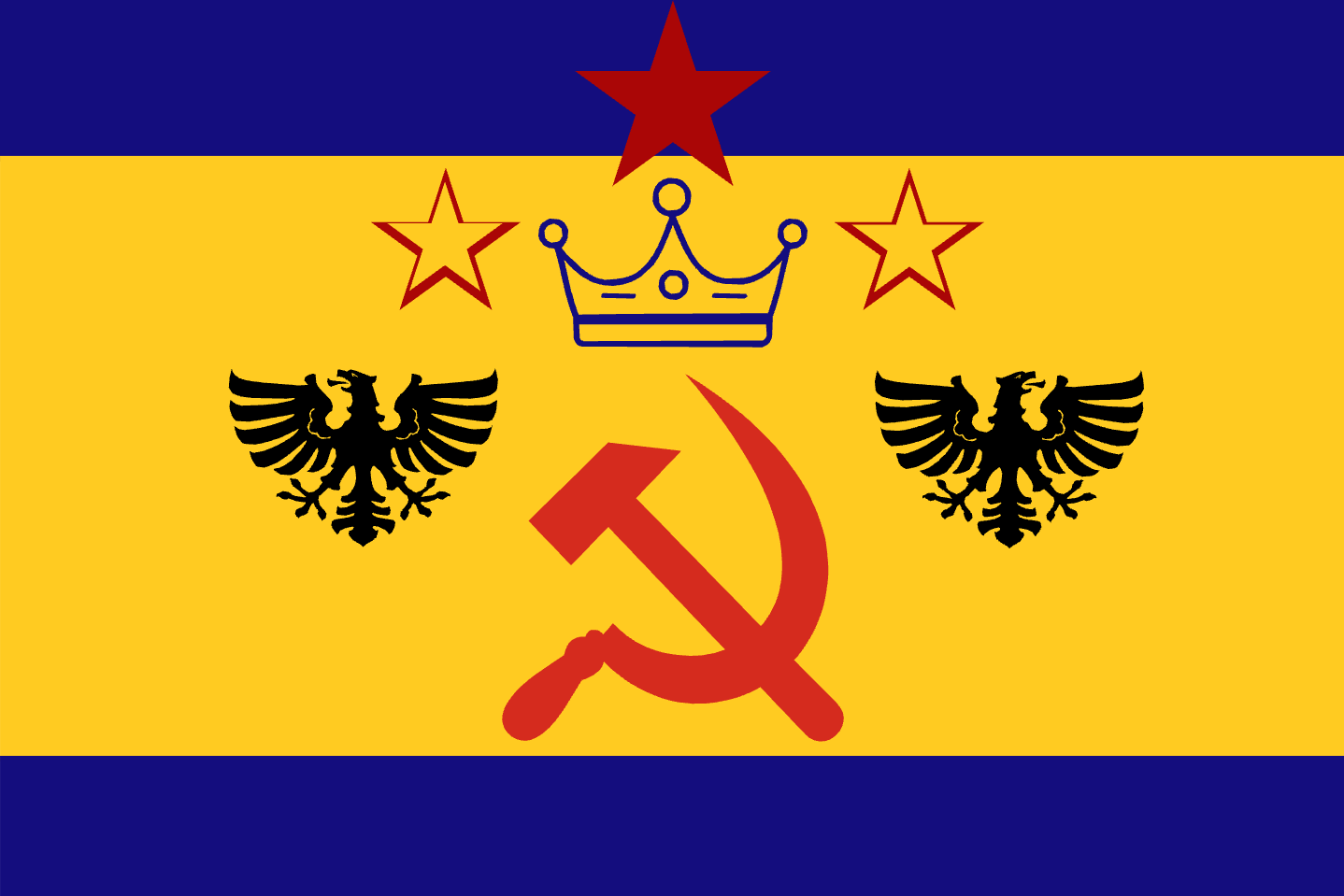 Imperialist/Monarchist Communist Flag - Pax Historia