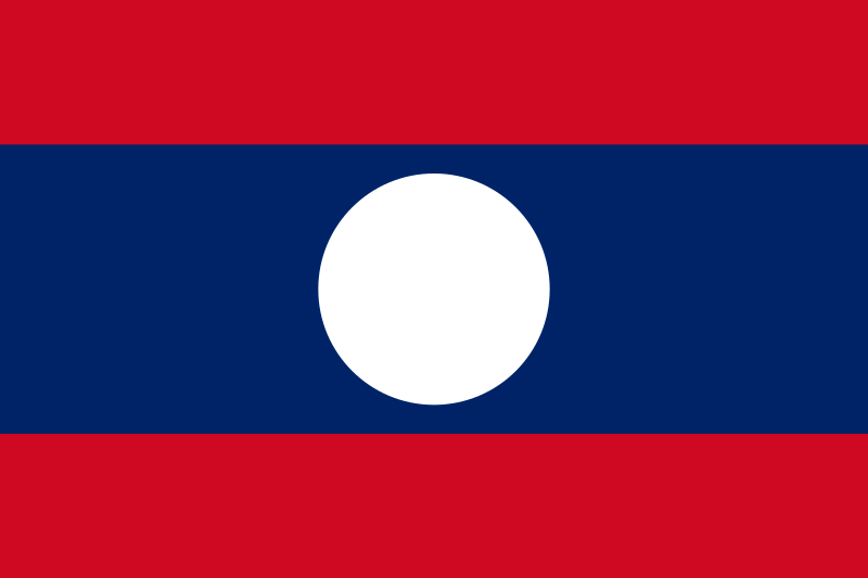 Laotian Flag: Lao People's Democratic Republic (Modern) - Pax Historia