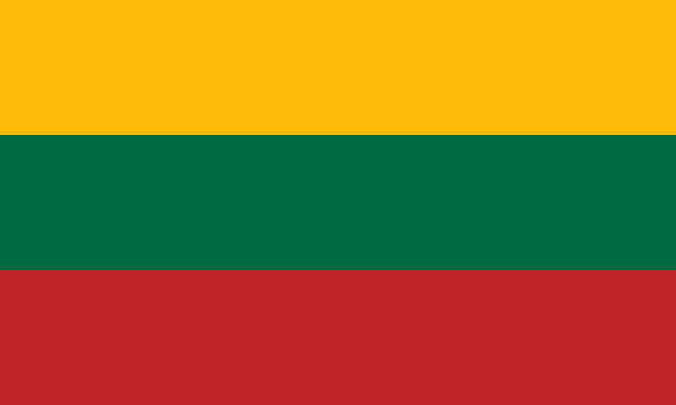 Lithuanian Flag: National and Civil Flag (Modern) - Pax Historia