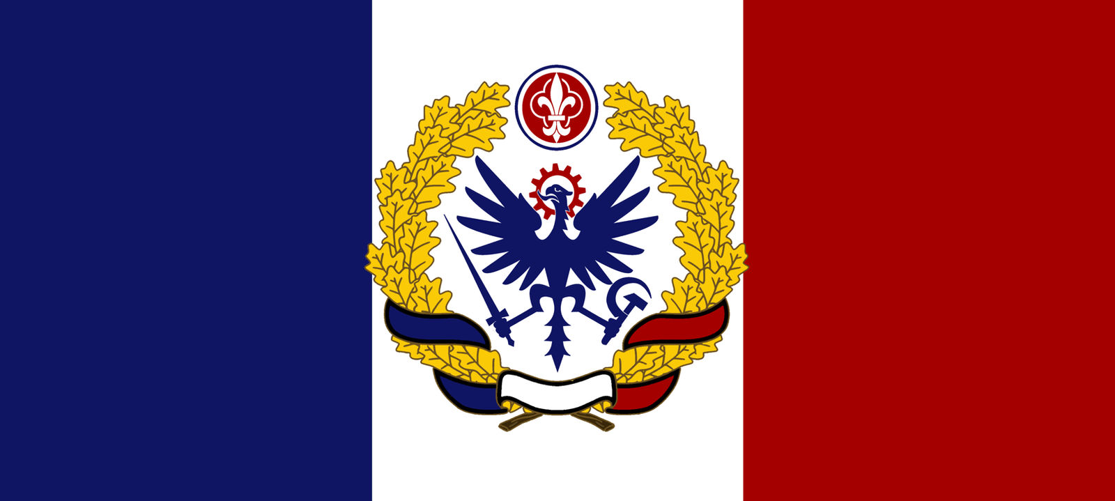 National Syndicalist France Flag - Pax Historia