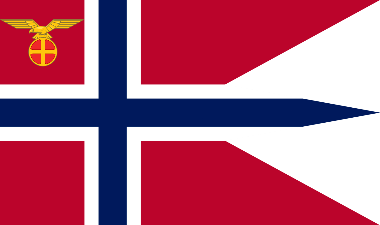 Norway-Quisling-Regime-State-Flag - Pax Historia