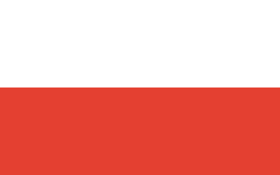 Polish Flag: Second Polish Republic (Orange Red) - Pax Historia
