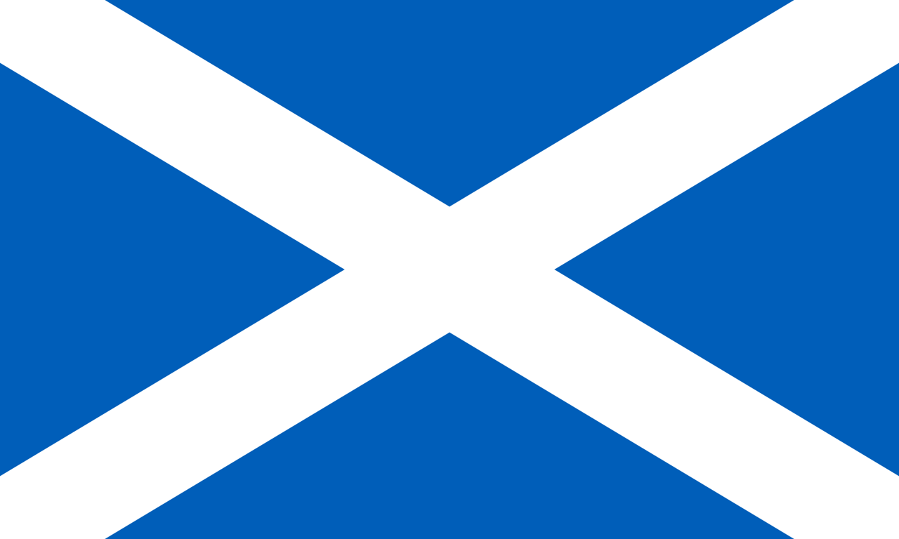 Scottish Flag: Kingdom of Scotland (St. Andrew’s Cross) - Pax Historia