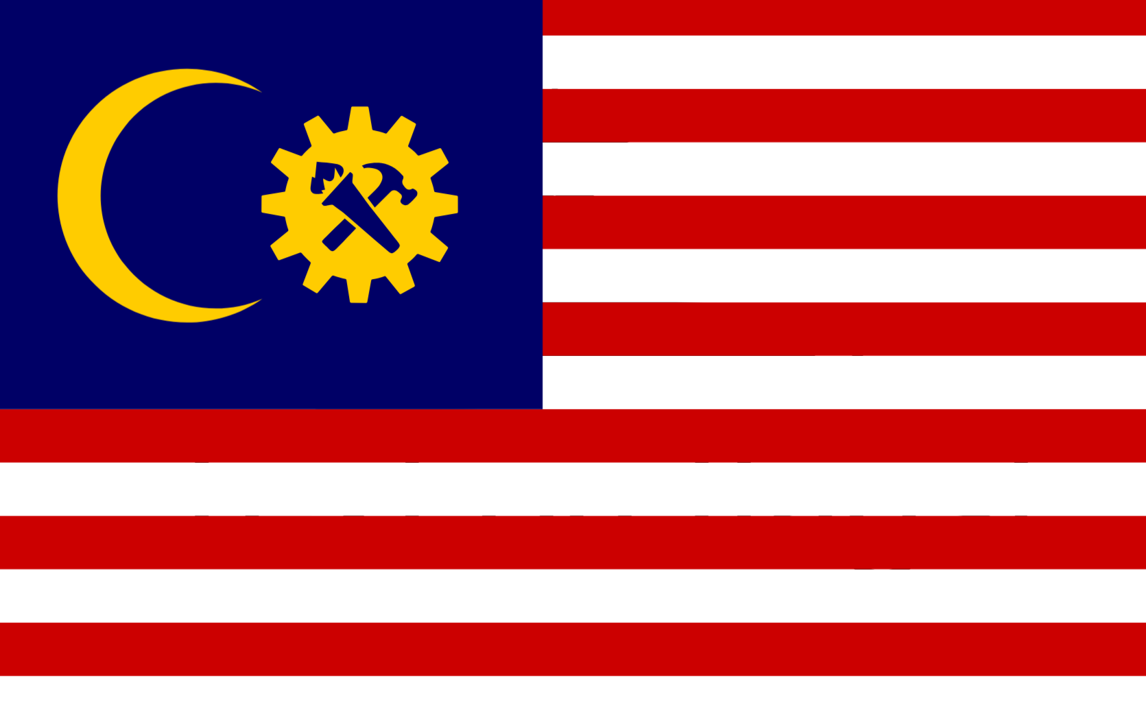 Syndicalist Malaysia Flag - Pax Historia