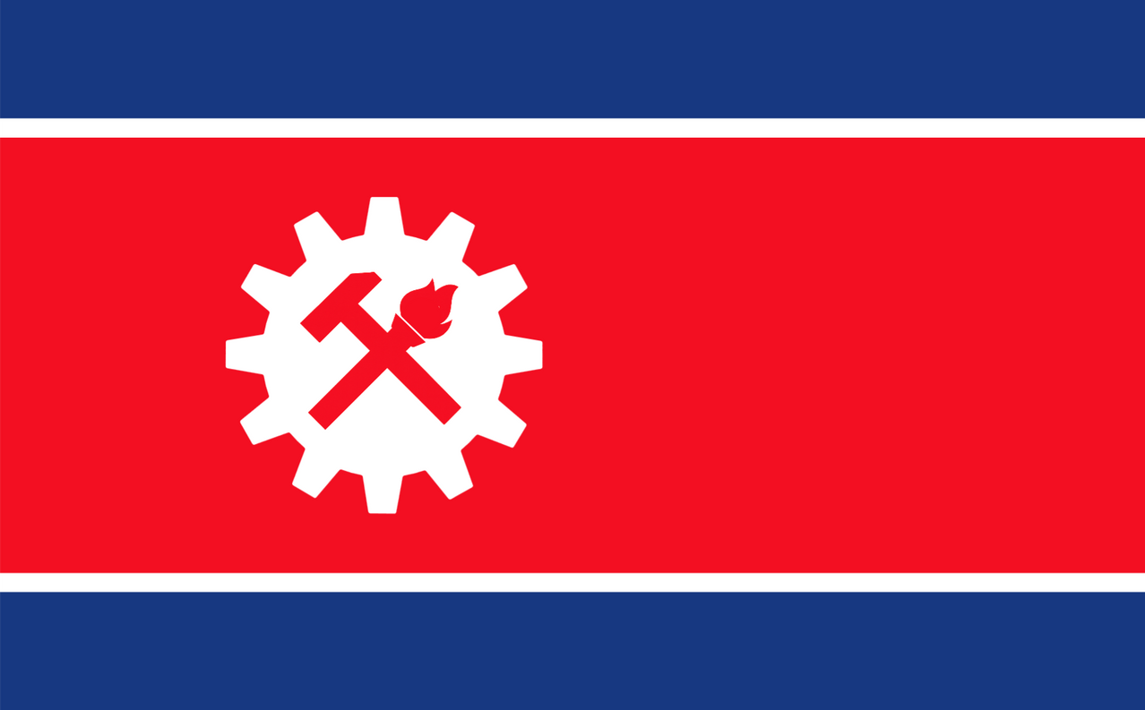 Syndicalist Republic of Korea Flag - Pax Historia