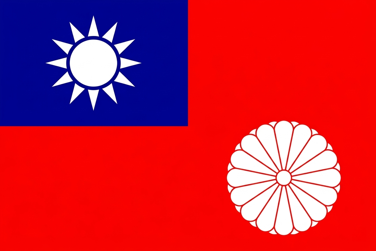 Taiwan flag under Japan rule - Pax Historia