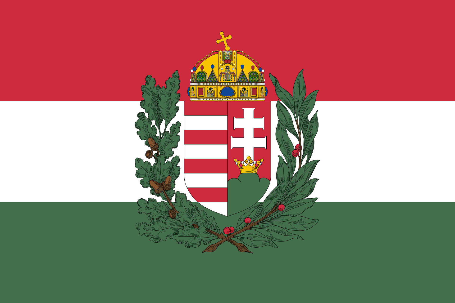 War Flag of Hungary (1939-1945) - Pax Historia